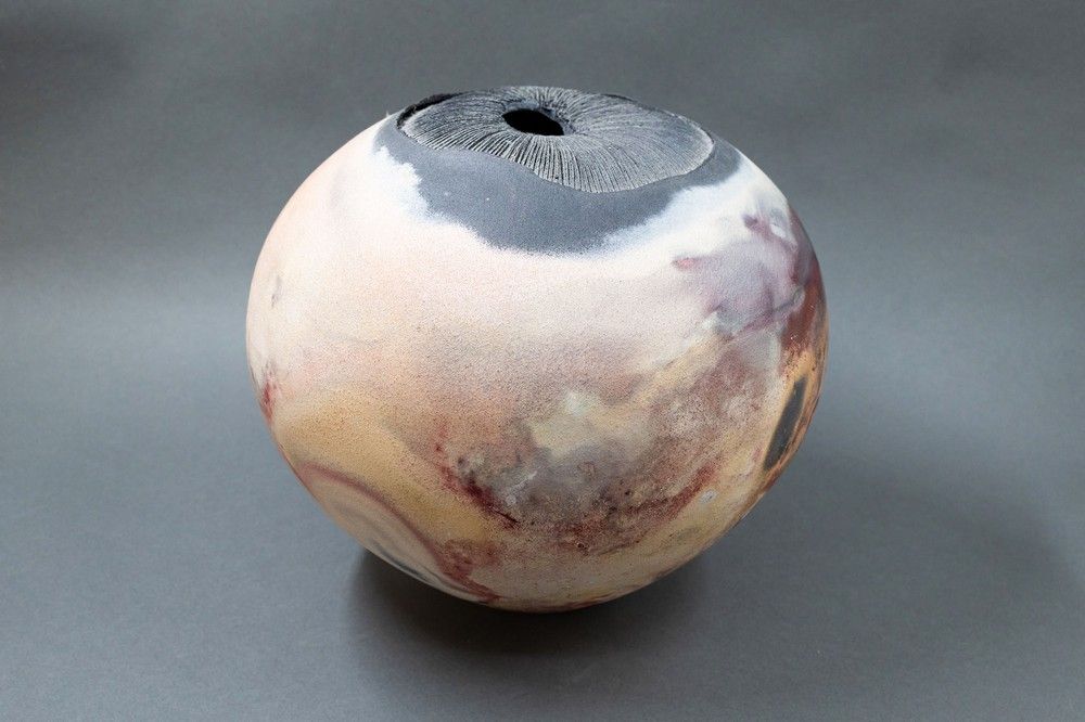 Fungoid Form Vase by Ray Rogers, Raku Fired Ceramic - New Zealand ...