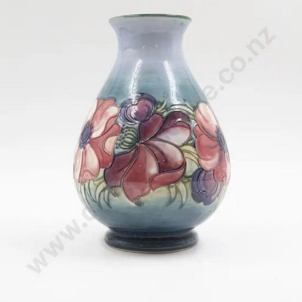 Mid 20th Century Moorcroft Anemone Pattern Vase, 25cm High - Moorcroft ...