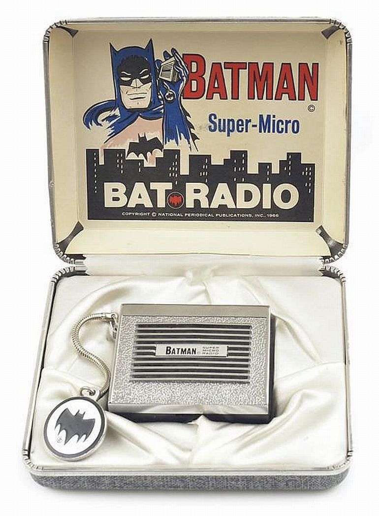 Rare Batman Super-Micro Radio, 1966 - Radios - Entertainment Equipment