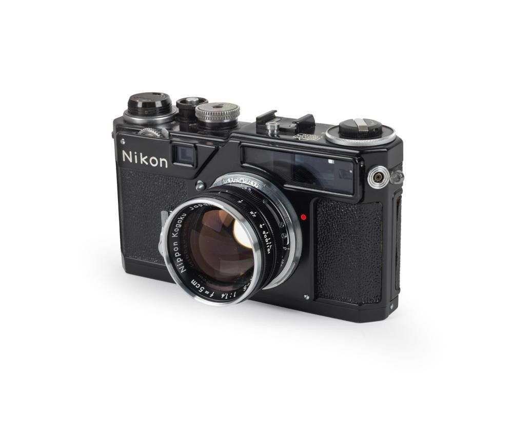 Rare black Nikon Sp rangefinder camera with Nikkor-S 50mm lens ...