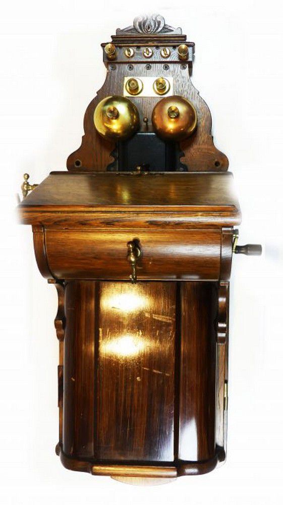 Swedish Wooden Wall Phone, Early 20th Century - Telephones - Household ...