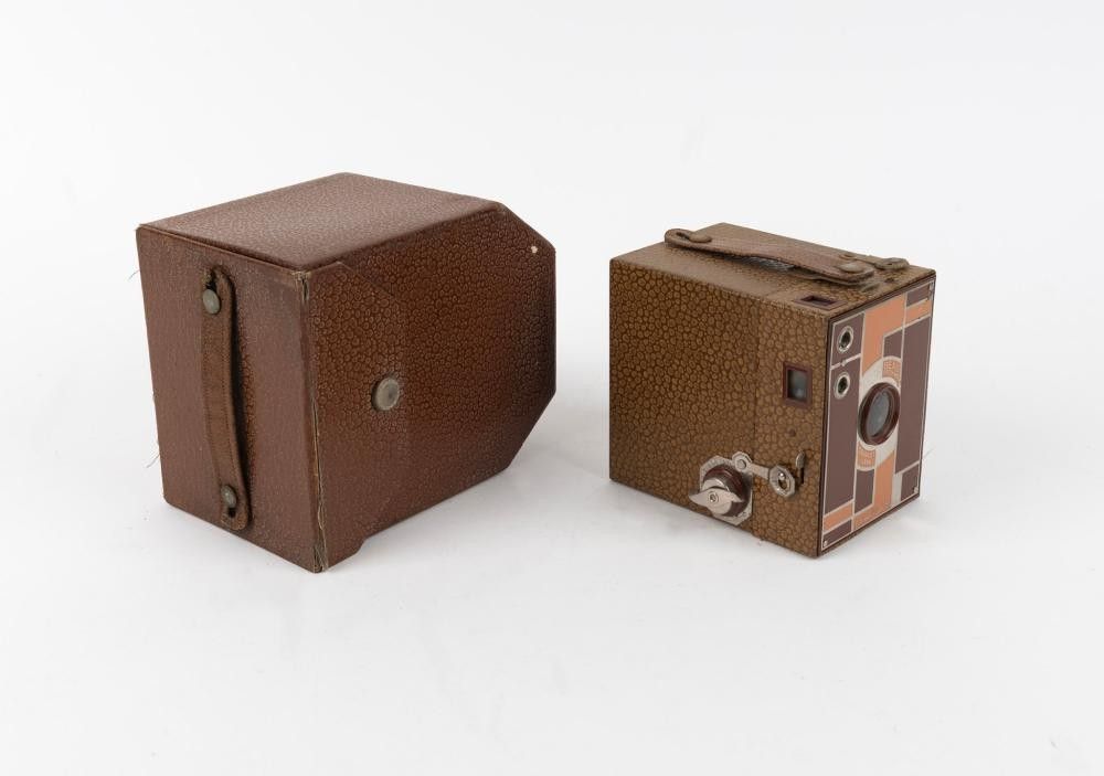 Vintage Kodak Beau Brownie Camera with Leather Case, c. 1930 ...