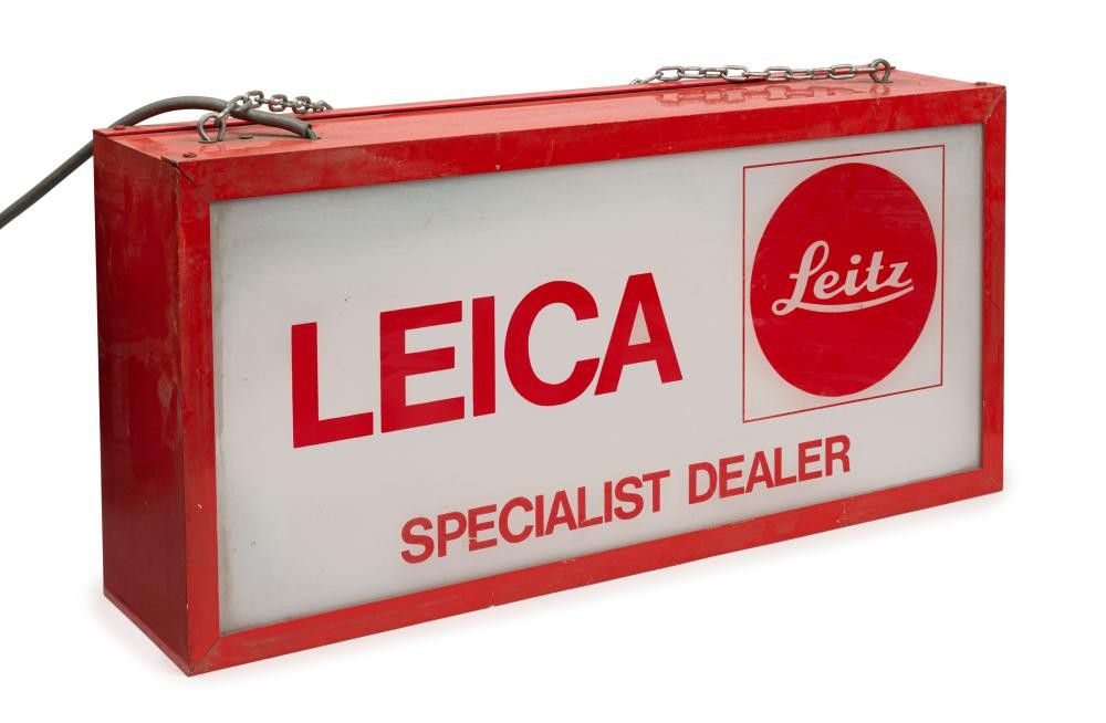 Vintage Illuminated Leica Specialist Dealer Advertising Sign ...
