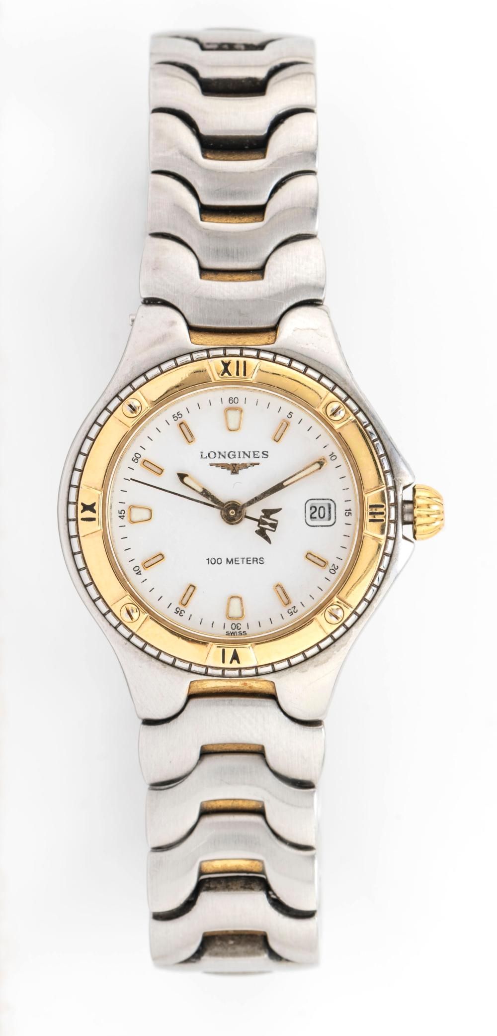 Longines Two-Tone Stainless Steel and Gold Quartz Wrist Watch - Watches ...