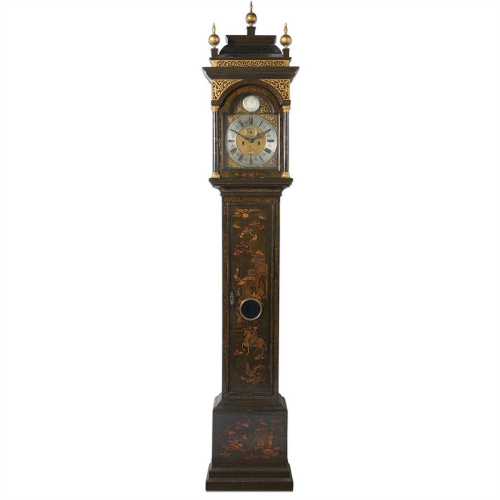 George II Chinoiserie Long Case Clock by Samuel Woodham - Clocks ...