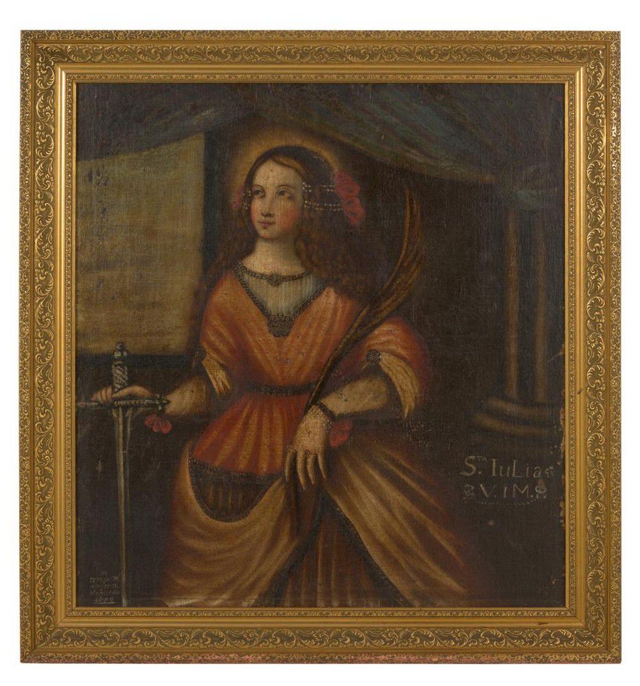 St. Julia by Teresa del Nino Jesus, 1678 - Oil Paintings and Acrylics - Art