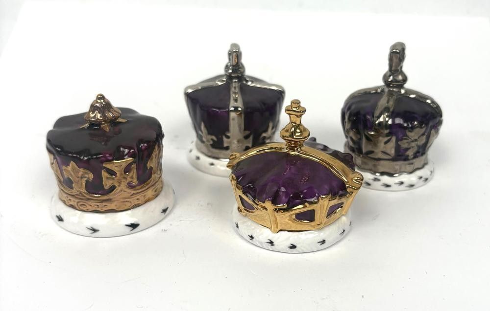 Caverswall Porcelain Coronets Collection: Queen Mother, Prince Charles ...