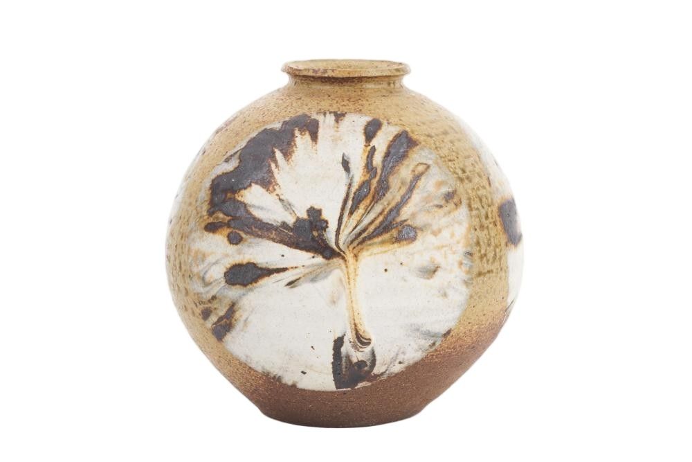 Marbled Slip Stoneware Vase by Shigeo Shiga - Australian Themes & Other ...