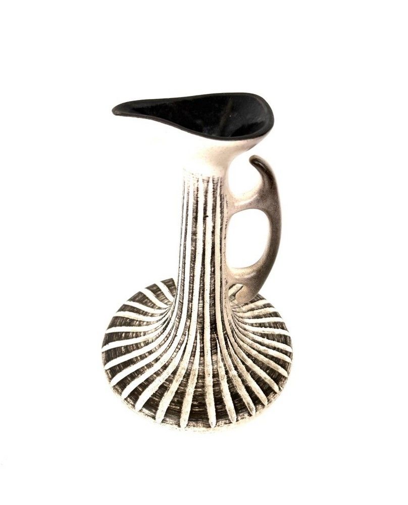 Ellis Pottery Czech-Australian Ewer Vase with Textured Glaze - Ellis ...