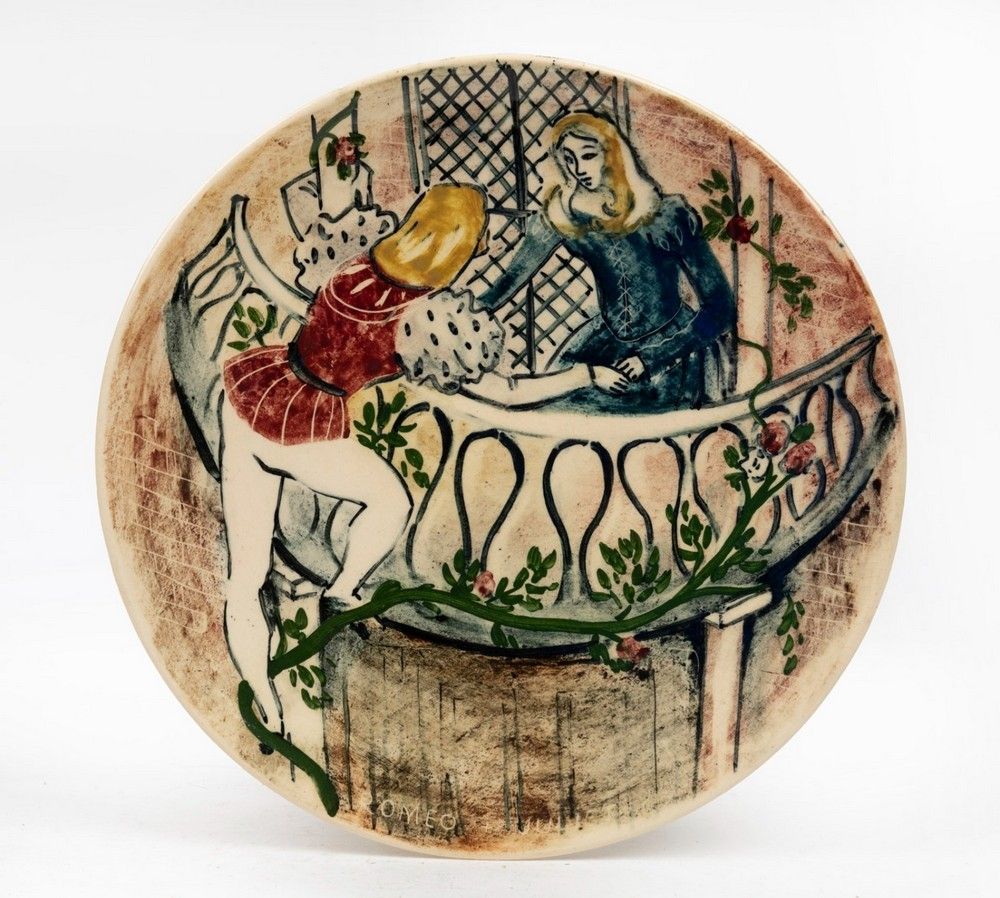 Martin Boyd Romeo and Juliet Pottery Plaque - Boyd, Martin - Ceramics