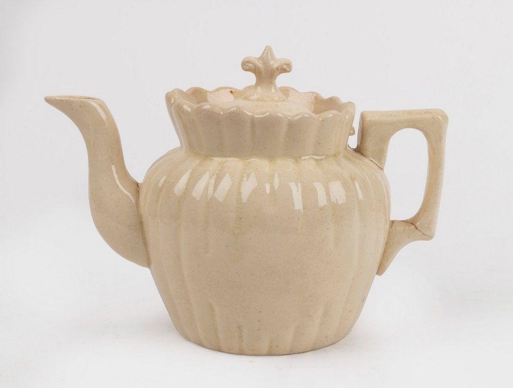 Lithgow Cream Glazed Pottery Teapot, 19th/20th Century, Impressed Mark ...