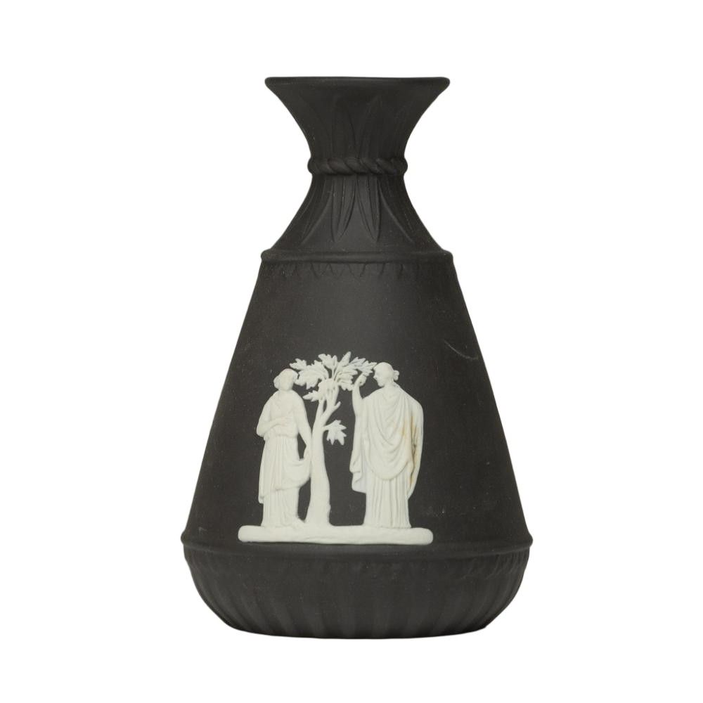 Black Wedgwood Jasperware Vase, 12 cm Height - Wedgwood - Ceramics