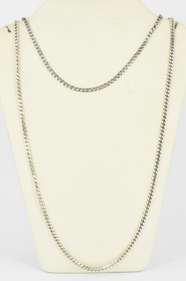 32g Sterling Silver Chains - 17cm and 31cm Lengths - Necklace/Chain ...