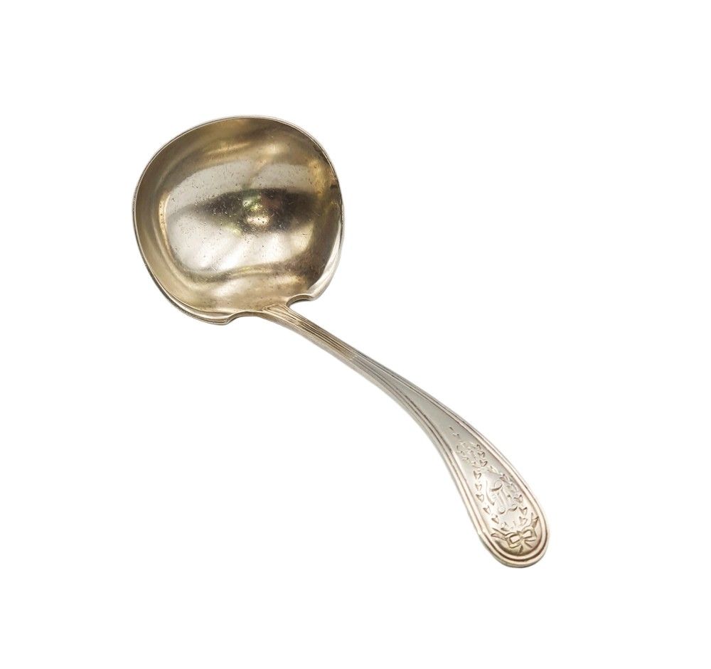 Gorham Silver Sauce Ladle with Reeded Edge and Monogrammed - Flatware ...