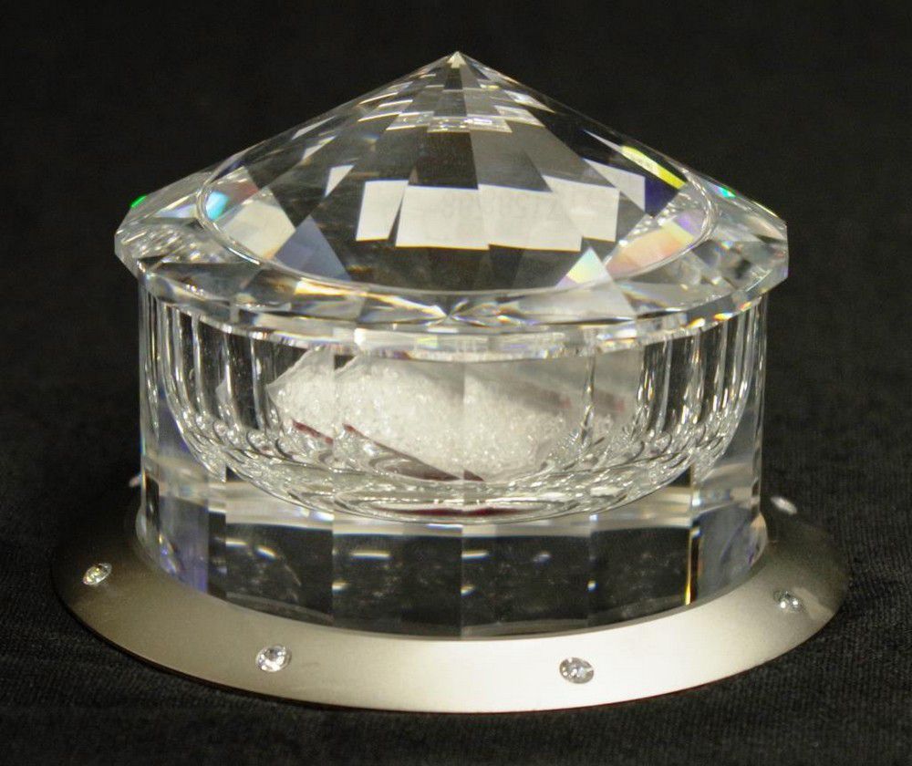 Swarovski Crystal Shiva Dose Trinket Box - European - Glass