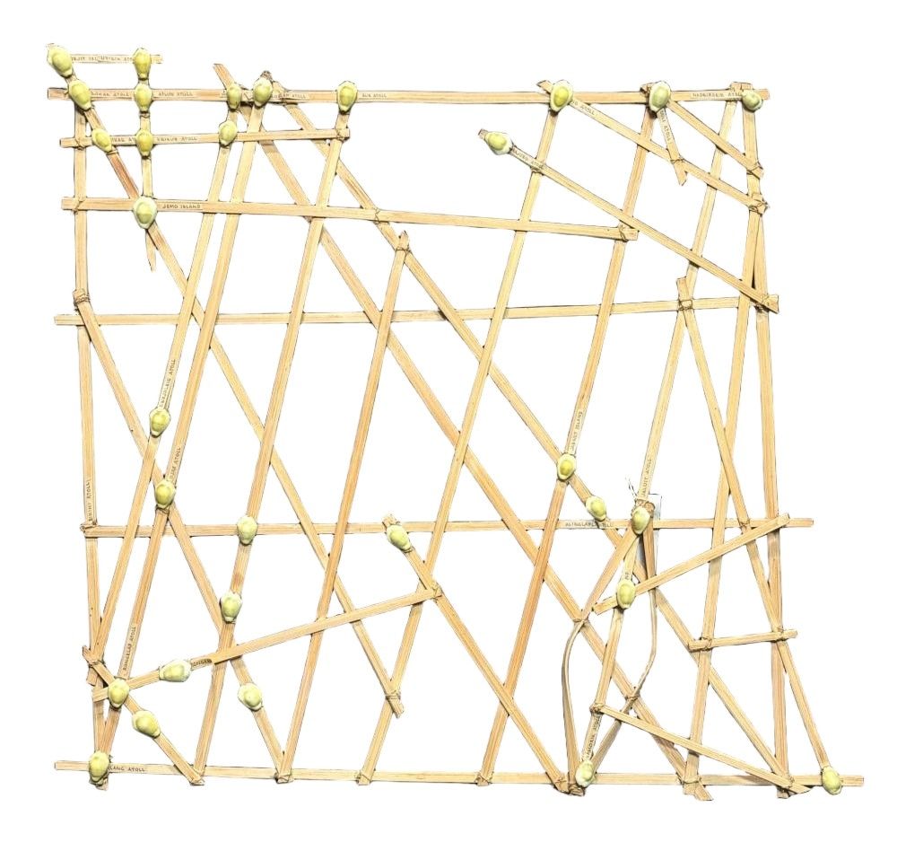 Micronesian Stick Chart: Traditional Navigation Map of Pacific Islands ...