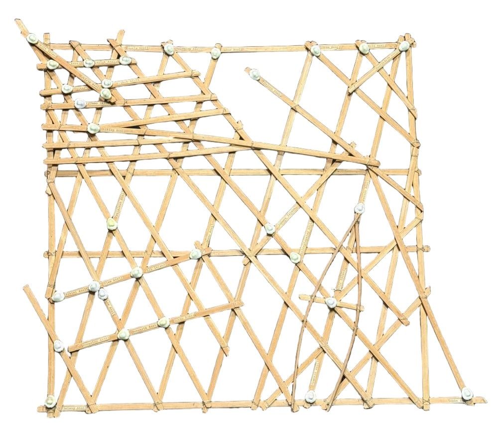 Micronesian Stick Chart: Traditional Navigation Tool from Marshall ...