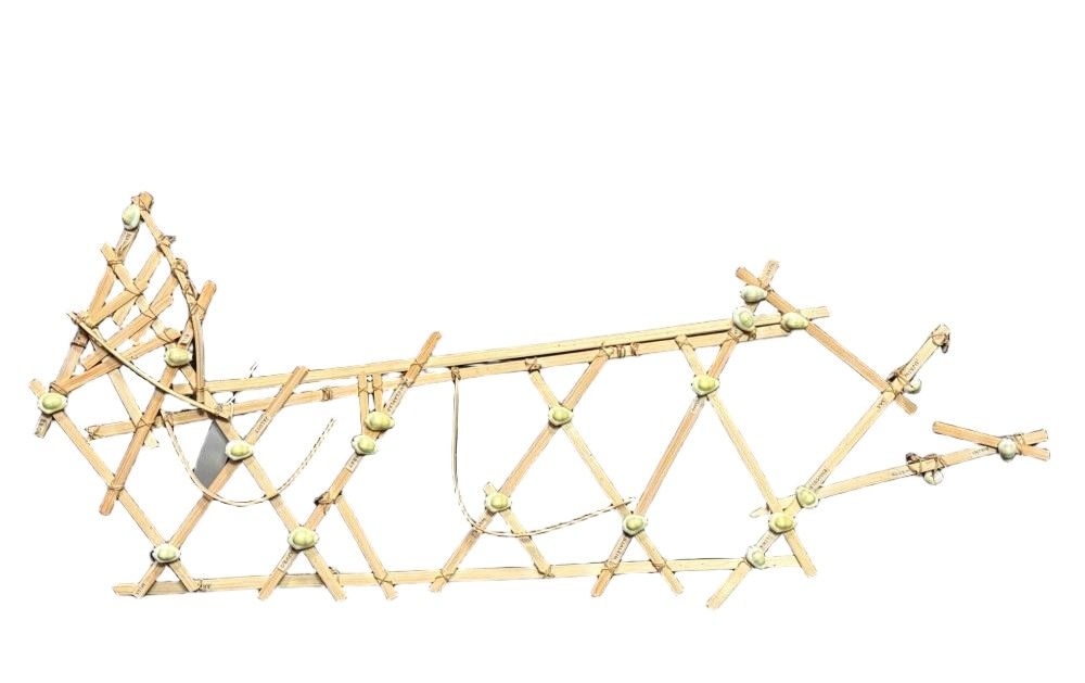 Micronesian Stick Chart: Traditional Navigation Map with Cowrie Shells ...