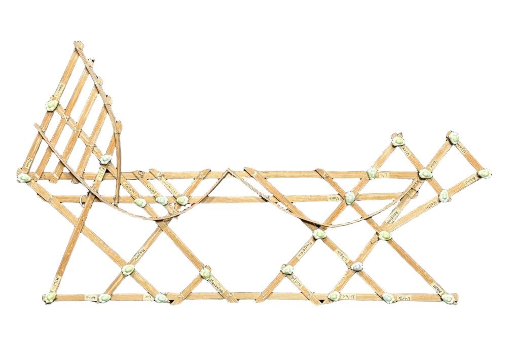 Micronesian Stick Chart: Traditional Navigation Map from Marshall ...