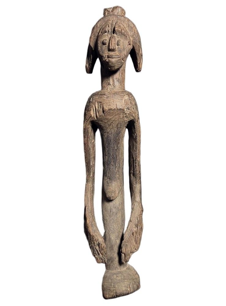 Vintage Carved Hardwood Mumuye Figure from Nigeria, 90 cm Tall ...