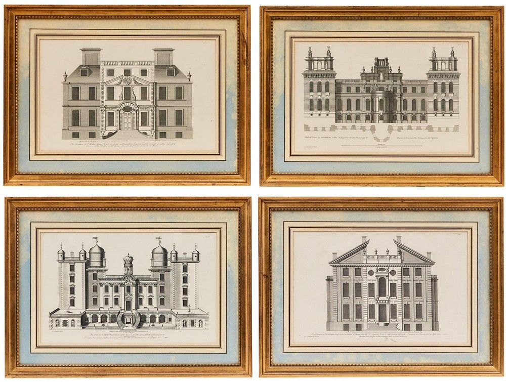'Vitruvius Britannicus' Reproduction Prints: Blenheim and Drumlanrig ...