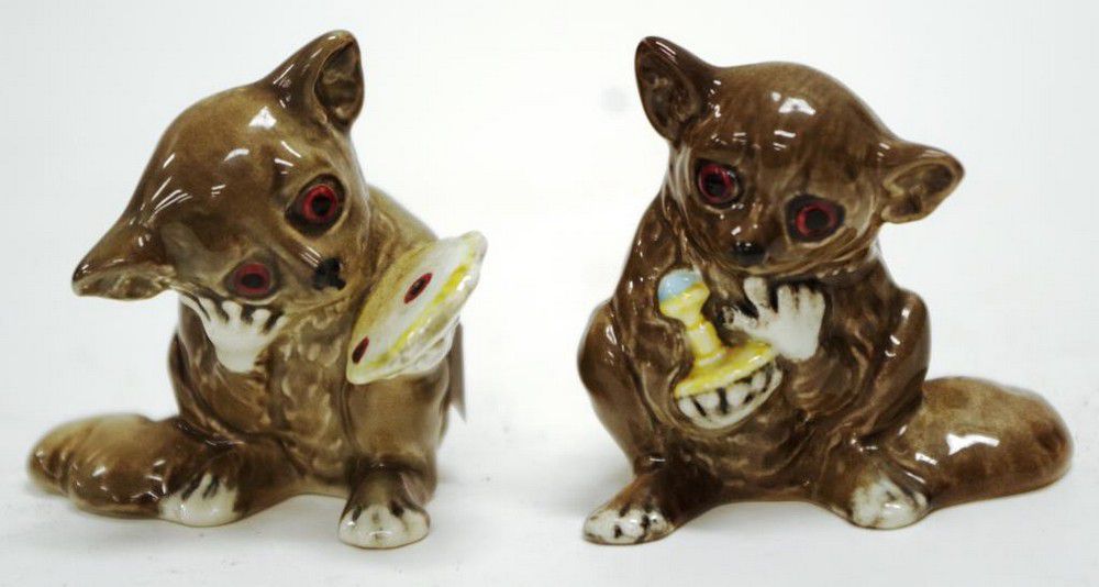 Rare Beswick Bush Baby Possum Figures with Mirror and Candlestick ...