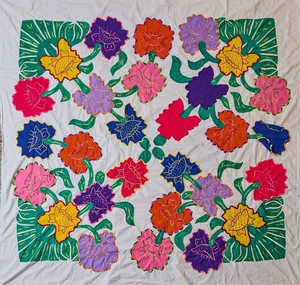 Vibrant Tivaevae Manu Quilt: Cook Islands Cultural Artistry - S/E Asia ...