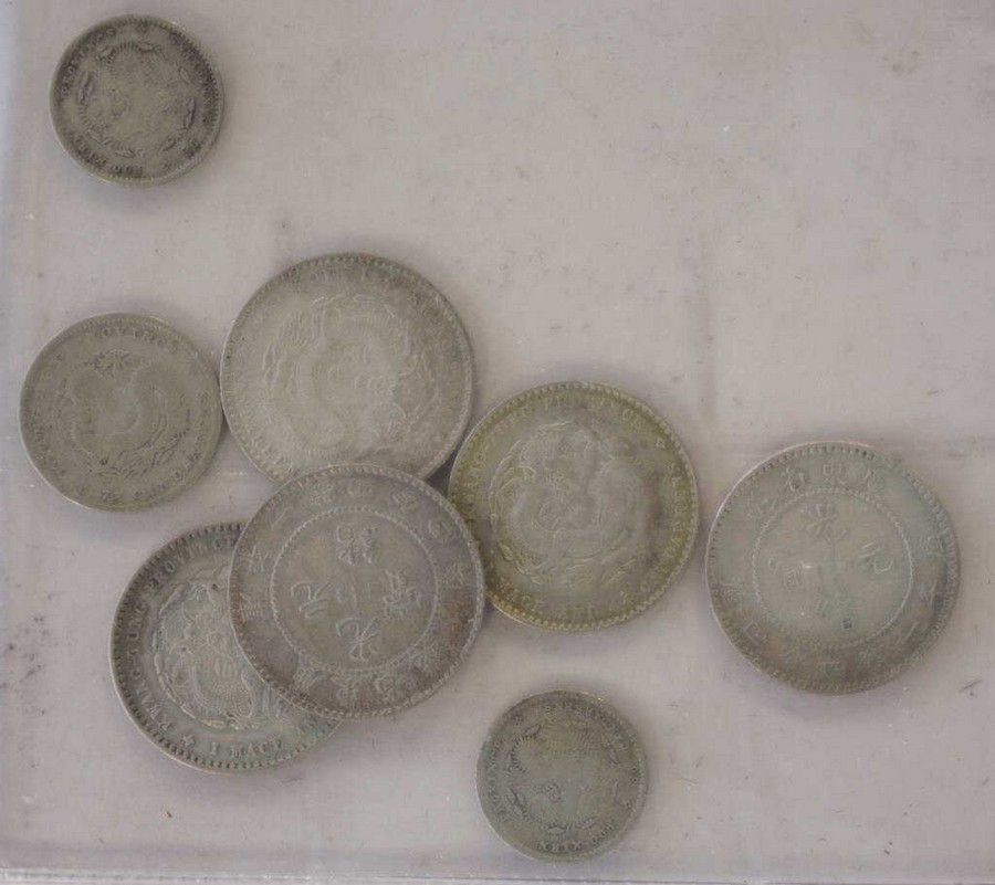 Collection of 8 Chinese Silver Coins - Zother - Oriental