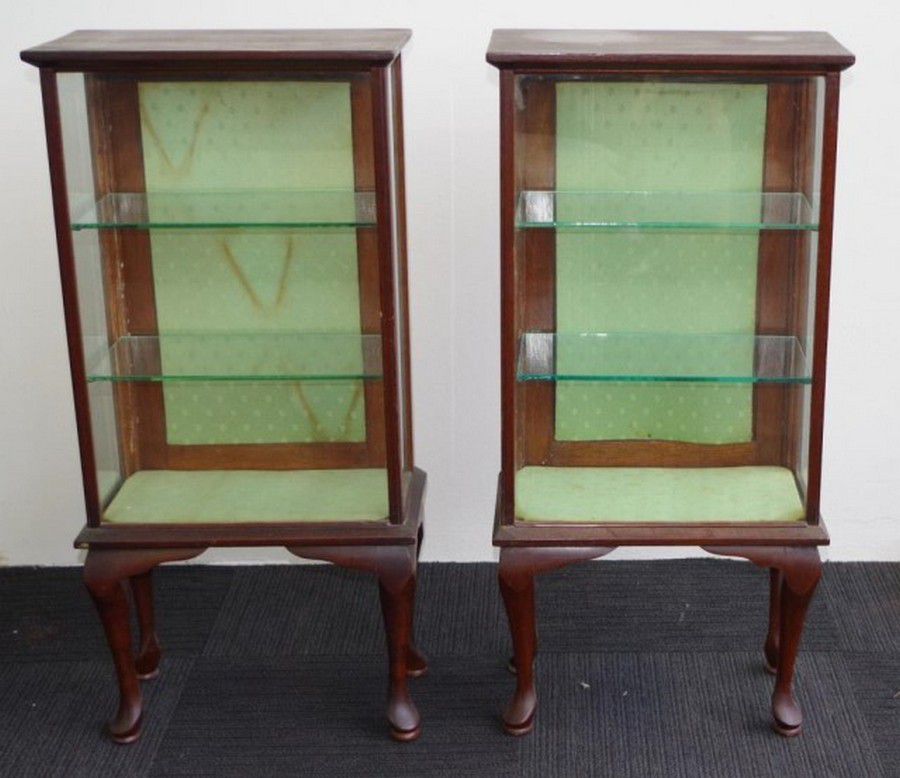 Small Glass Display Cabinets - Set of 2 - Cabinets - Display - Furniture
