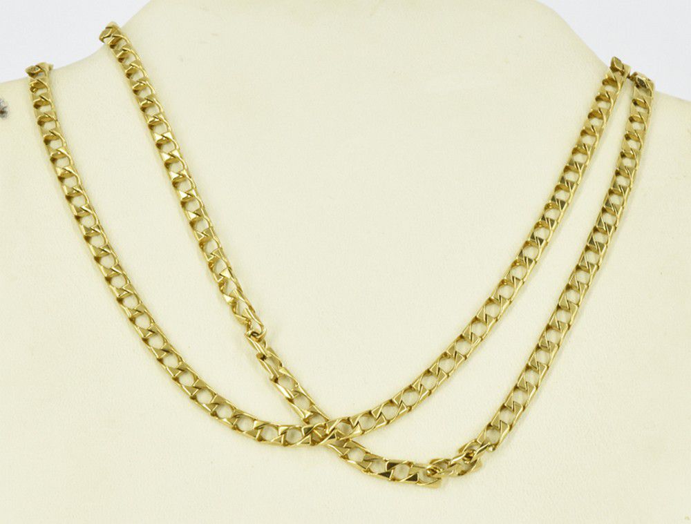9ct Gold Chain, 36cm Length, 26.6g Weight - Necklace/Chain - Jewellery