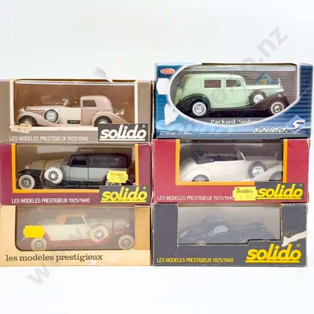 Vintage Solido Car Models Collection: Six Boxed Models Available ...