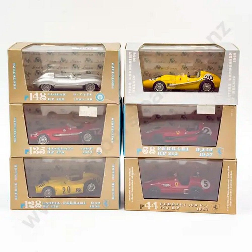 Vintage Racing Car Models: Six Boxed Brumm Collectible Vehicles Set ...
