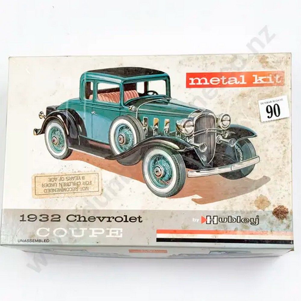 Hubley 1932 Chevrolet Coupe Diecast and Plastic Model Kit Scale - Motor ...