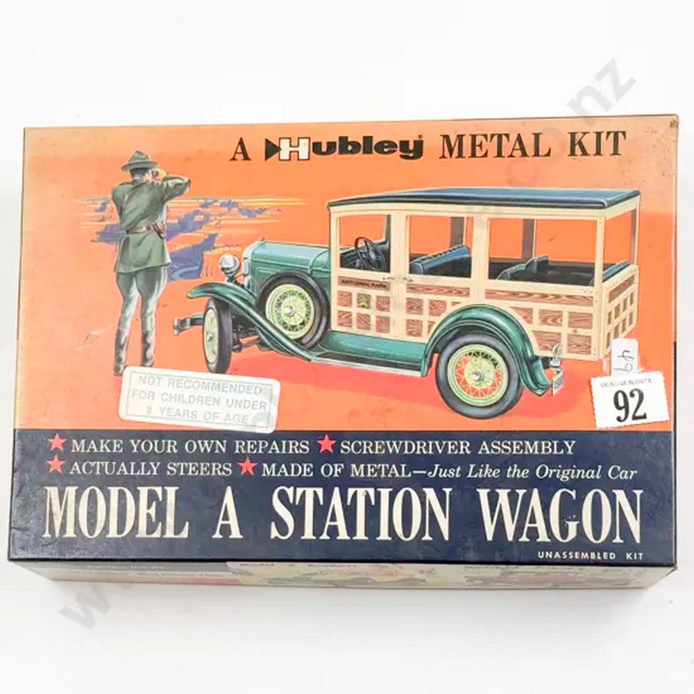 Hubley Scale Model A Station Wagon Diecast and Plastic Kit - Motor ...