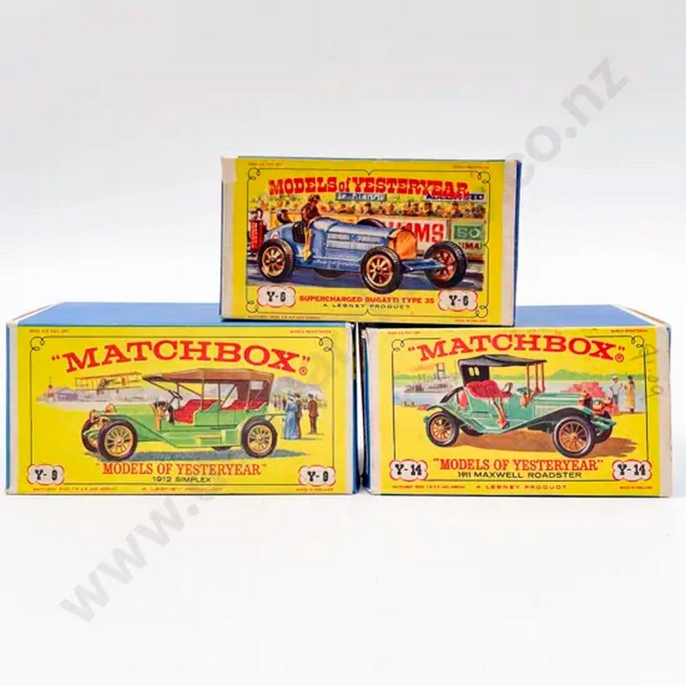 Vintage Models of Yesteryear - Y-6, Y-9, Y-14 Picture Boxed - Motor ...