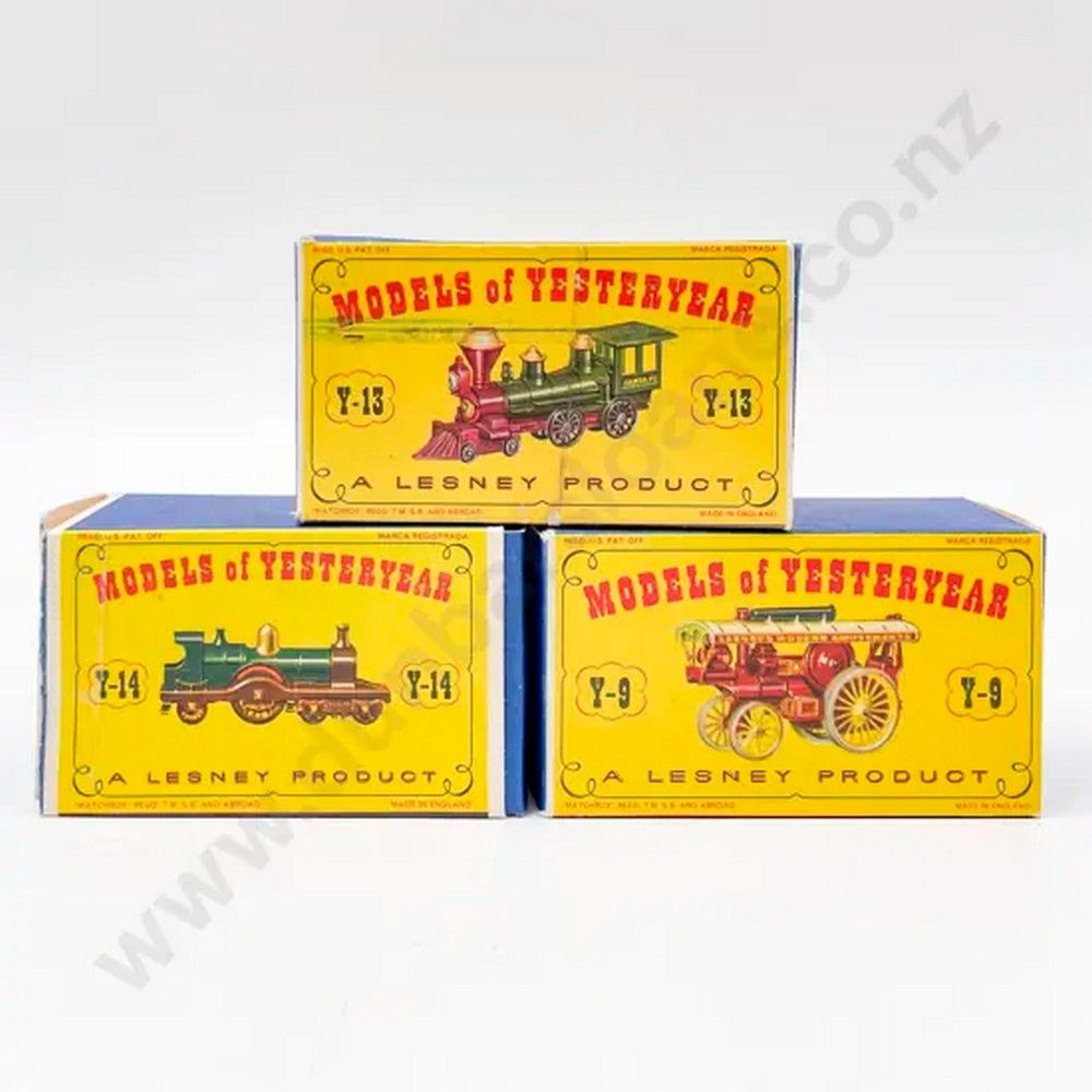 Vintage Models of Yesteryear: Y-14, Y-13, Y-9 Picture Boxed - Motor ...