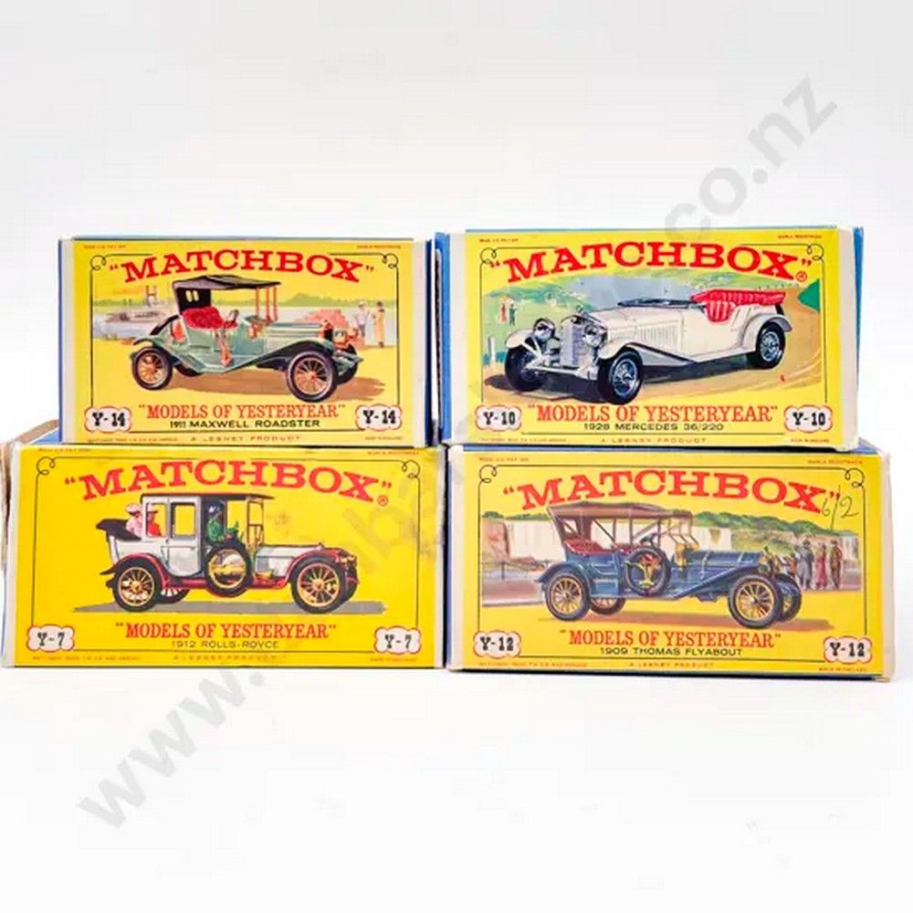 Yesteryear Pictorial Picture Boxed Models: Y-7, Y-10, Y-14, Y-12 ...