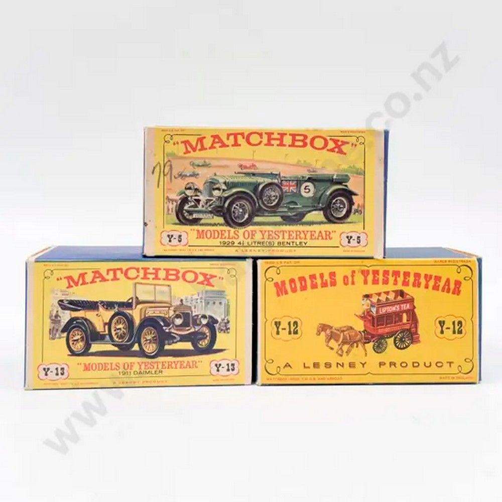 Matchbox Models of Yesteryear Pictorial Boxes Y-13, Y-5, Y-4 Horse - Motor Vehicles - Toys & Models
