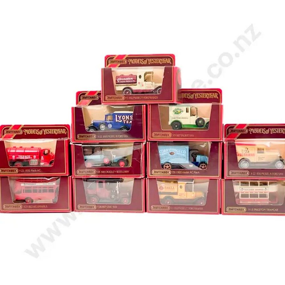 Vintage Models of Yesteryear in Red Boxes Collection - Motor Vehicles ...