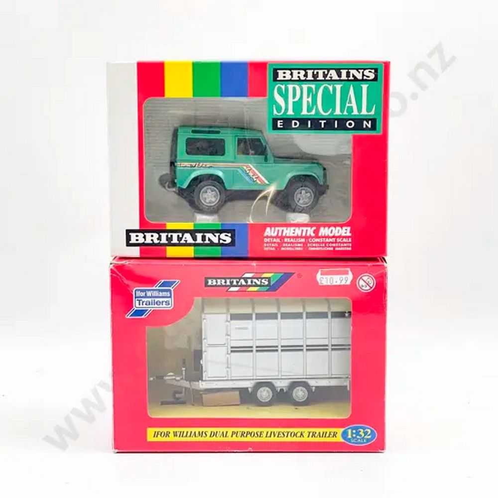 Britains Land Rover and Livestock Trailer Special Edition Set - Motor ...