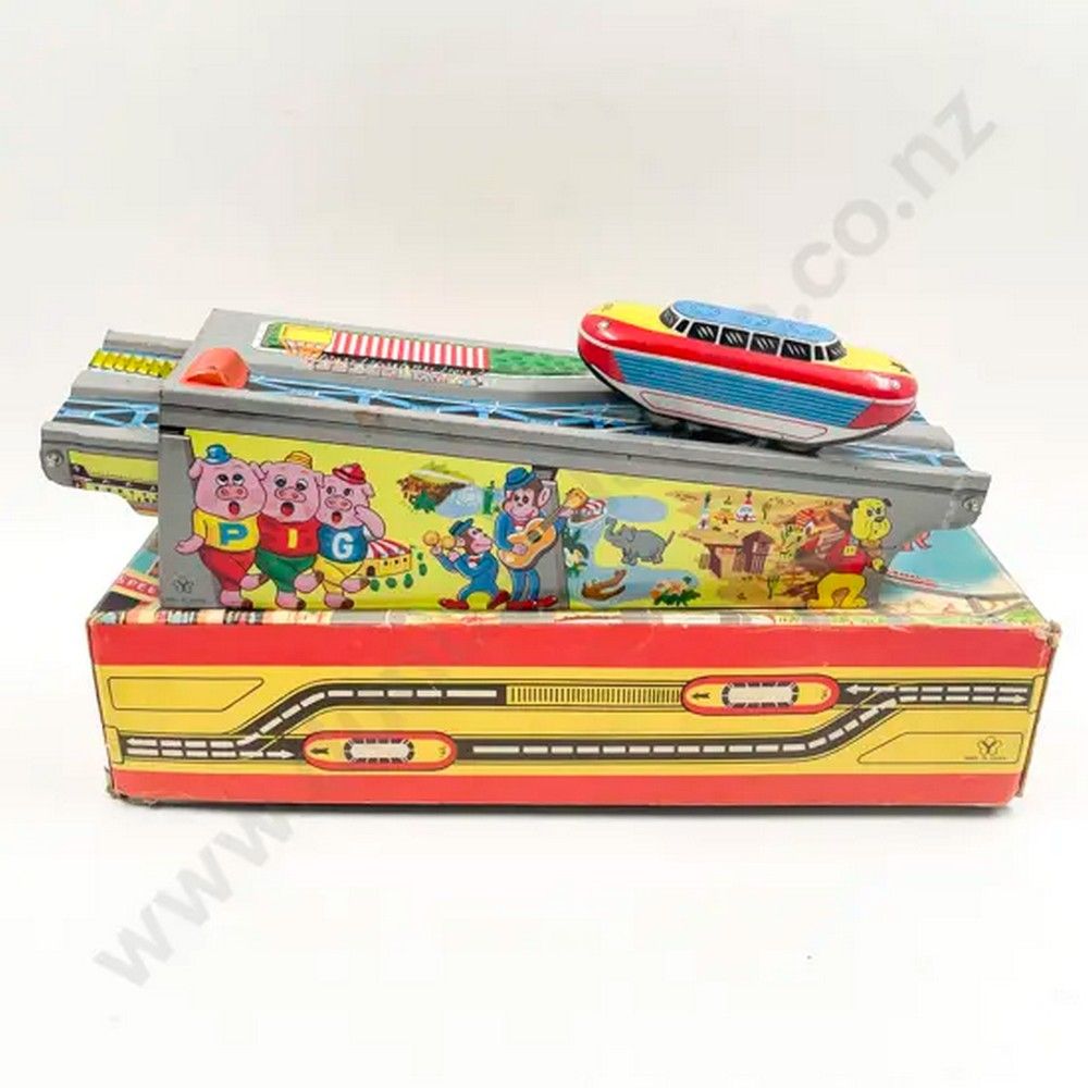 Yonezawa Japan Mountain Climber Clockwork Tinplate Toy Vintage ...