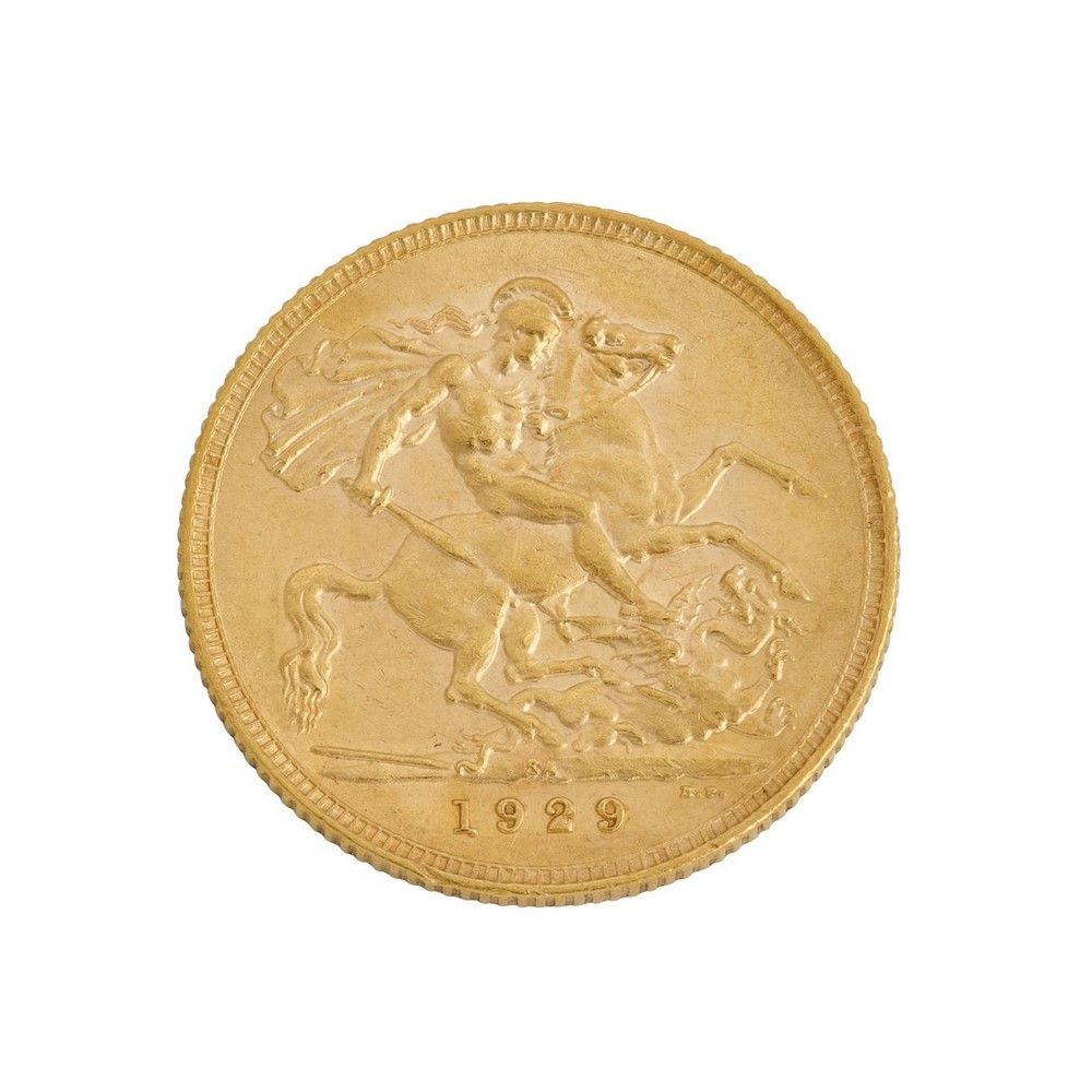 1929 Sovereign Coin, Gross Weight Approximately 7.9 Grams - Coins ...