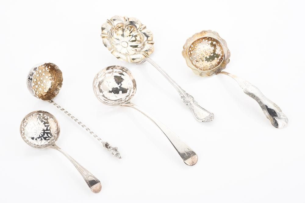 19th Century Sterling-Silver Sifting Spoons from Sweden and Netherlands ...