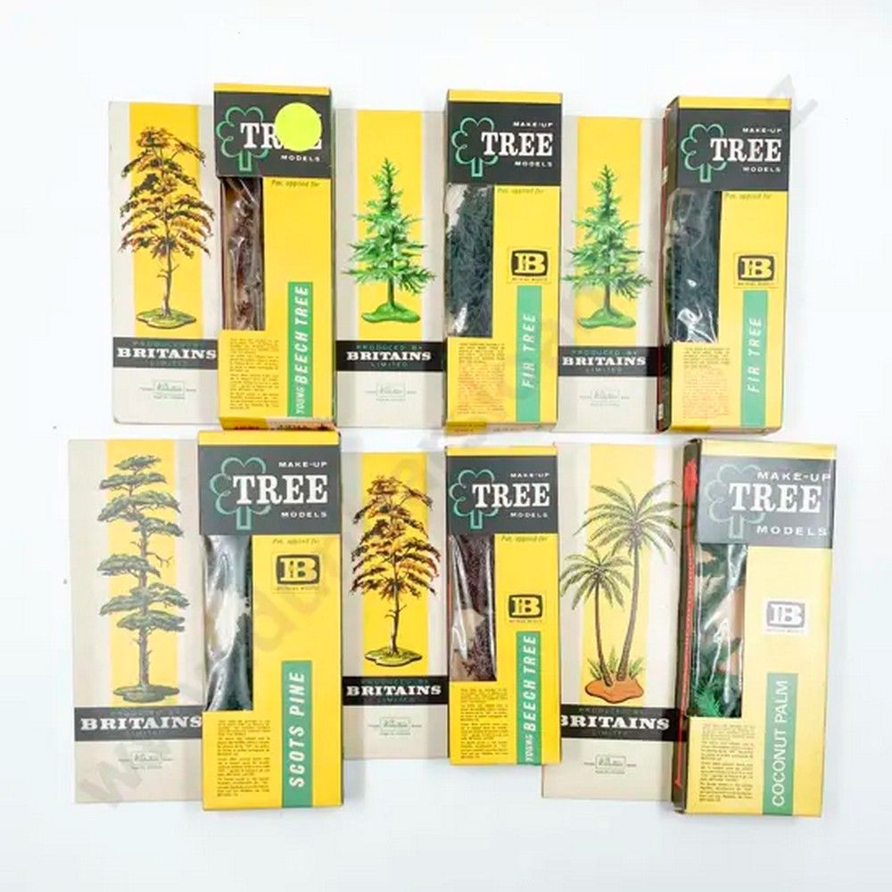 Britains Boxed Make-Up Tree Models Collection with Various Trees ...