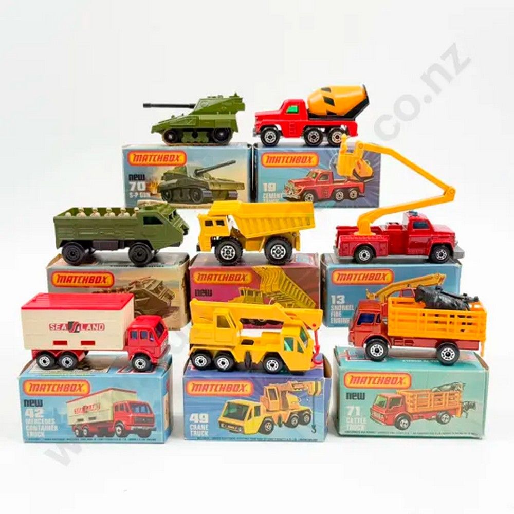 Collection of Eight Matchbox Superfast Models, 1-75 Series - Branded ...