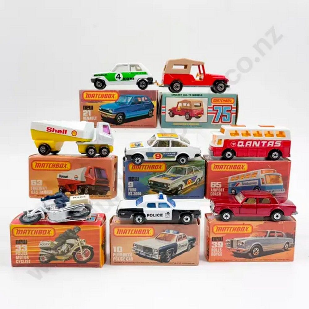 Collection of Eight Matchbox Superfast Models in Original Boxes ...