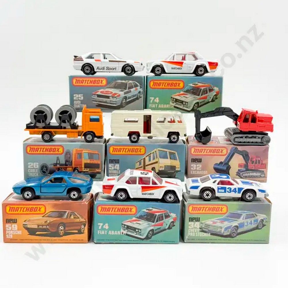 Collection of Eight Matchbox 1-75 Series Superfast Models - Branded ...