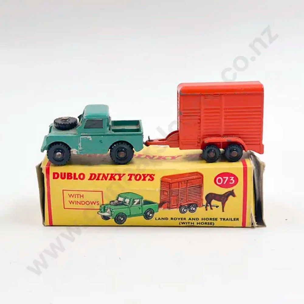 Dinky Dublo 073 Land Rover & Horse Trailer with Horse - Branded - Dinky ...