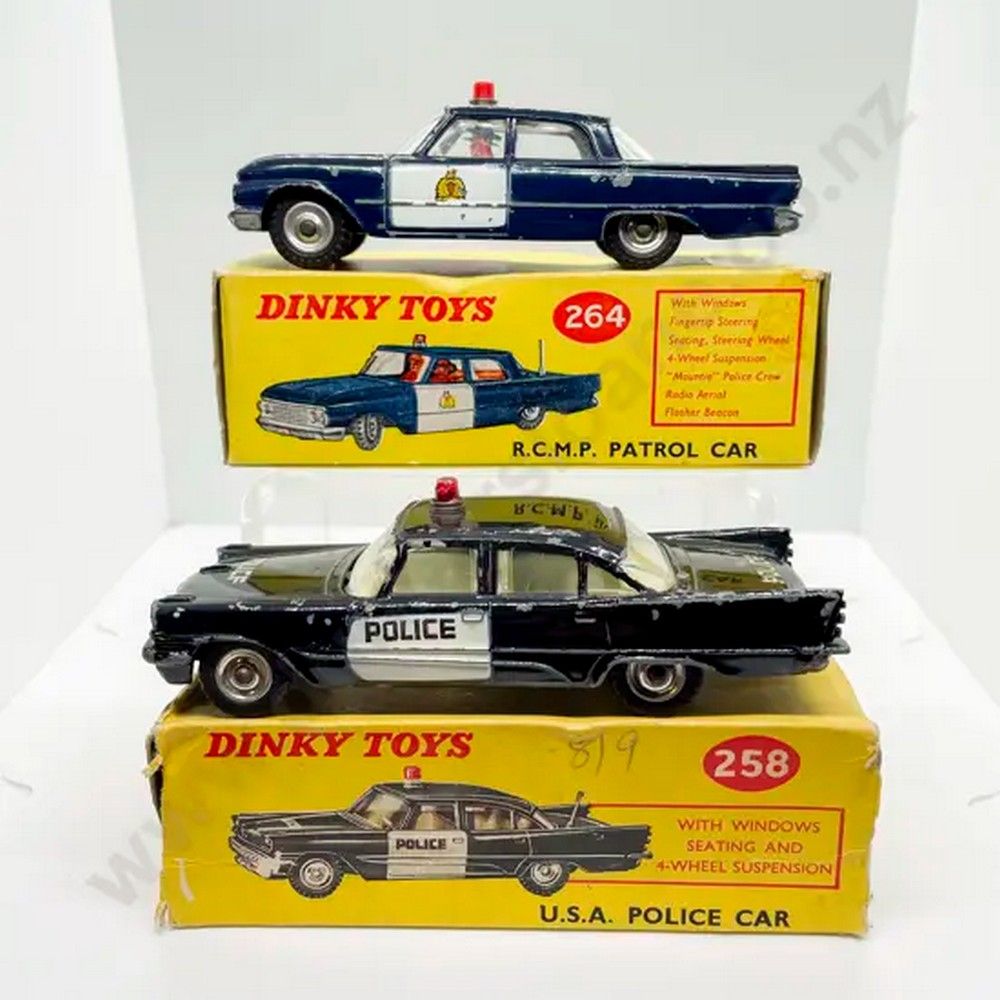 Dinky Boxed RCMP and USA Police Car Playworn Models - Branded - Dinky ...