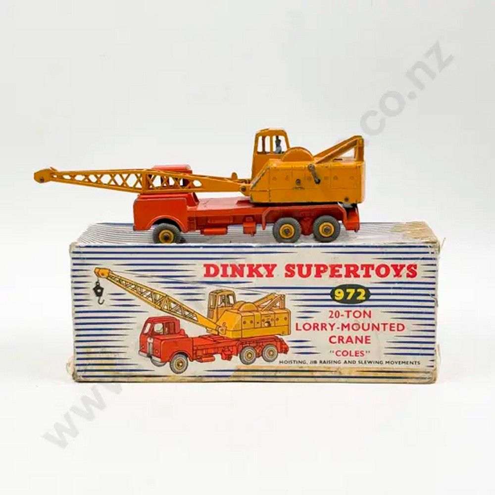 Dinky 972 Coles Lorry-Mounted Crane with Original 1956 Invoice ...